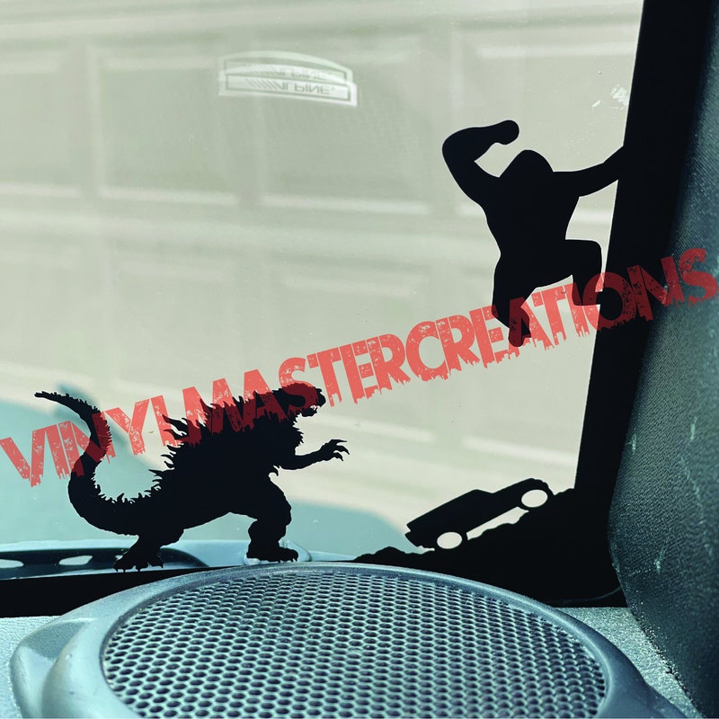 Godzilla Car Decal - Etsy