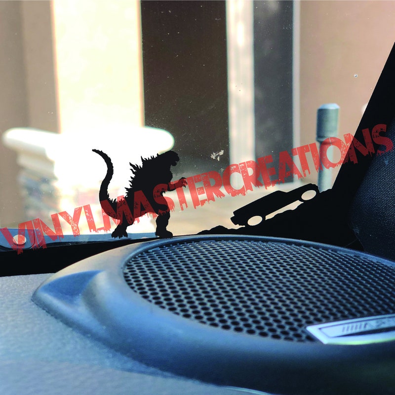 Godzilla Car Decal - Etsy