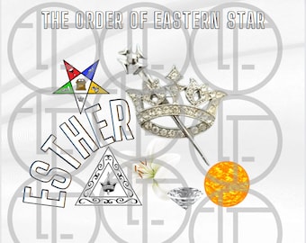 Digital Files Instant Download OES Order of Eastern Star Adah Can Be ...