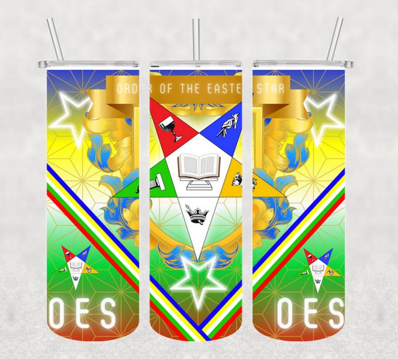 Order of Eastern Star OES Tumbler Design - Etsy