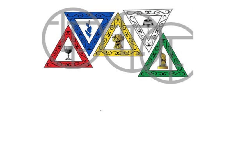 Order of Eastern Star O.E.S. 5 Heroines All 5 Star Points Emblem PNG ...