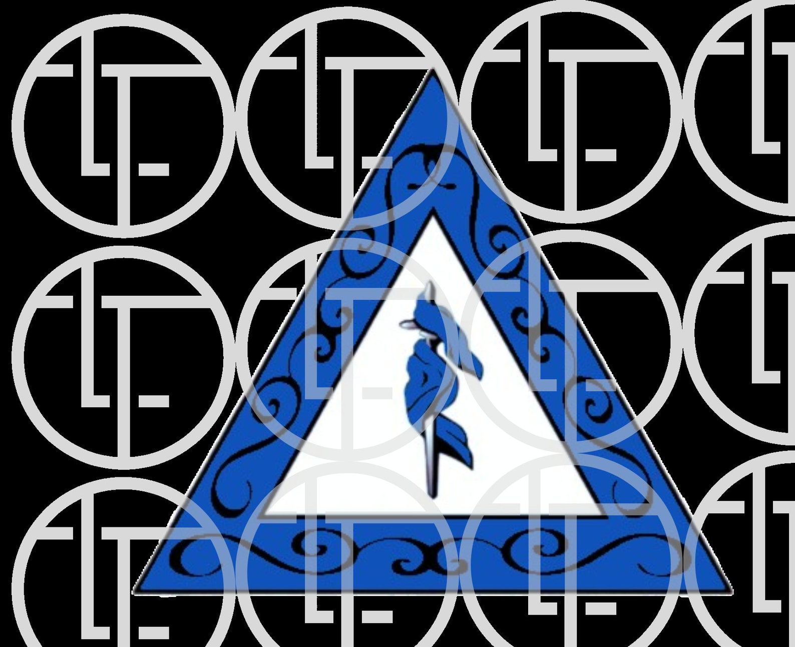 Order of Eastern Star O.E.S. Adah Emblem Saphire Blue Color PNG File - Etsy