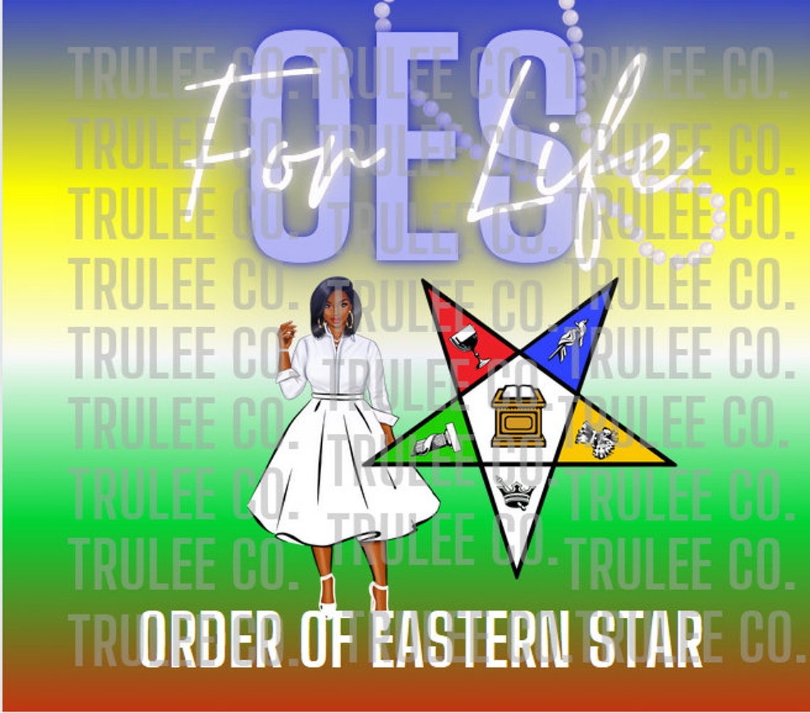 Order of Eastern Star Pointed up OES for Life Tumbler Wrap - Etsy
