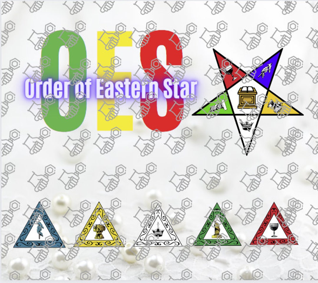 Order of Eastern Star Pointed up 5 Heroines Pearl Tumbler Wrap - Etsy
