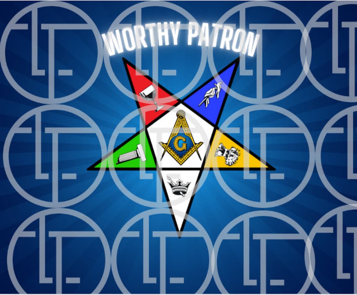 Worthy Patron OES Order of Eastern Star Tumbler Design - Etsy