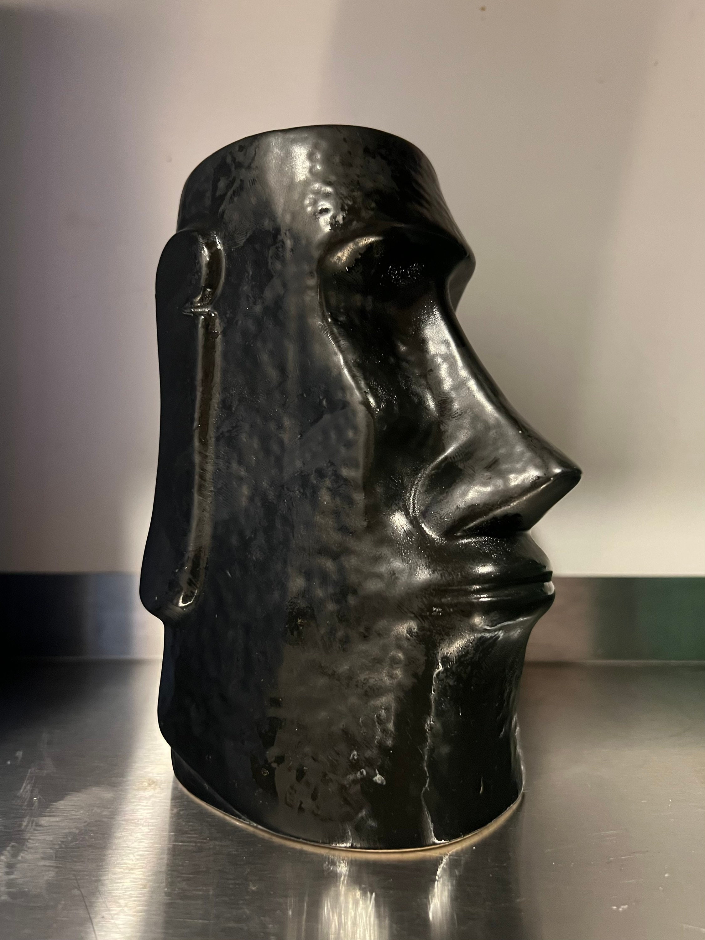 Tiki Mug MOAI Black Ceramic 650 Ml - Etsy