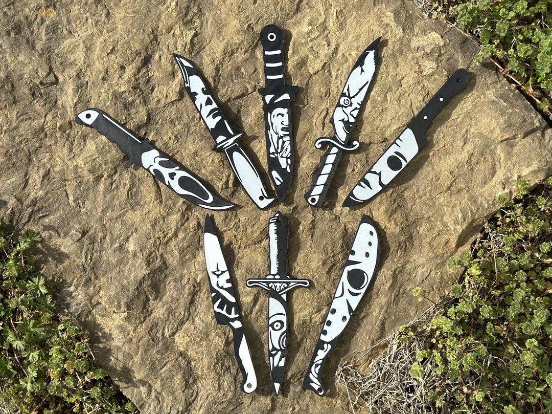 Horror Bookmark Set of 8 Knife Shape 3D Printed - Etsy