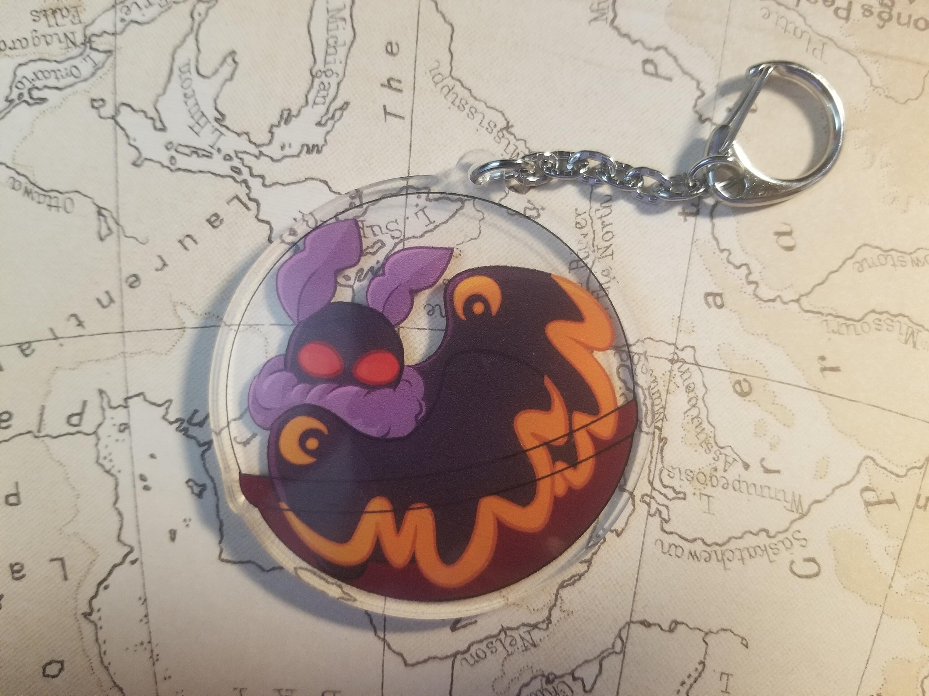 Mothman Gacha Ball Cryptid Acrylic Charm - Etsy