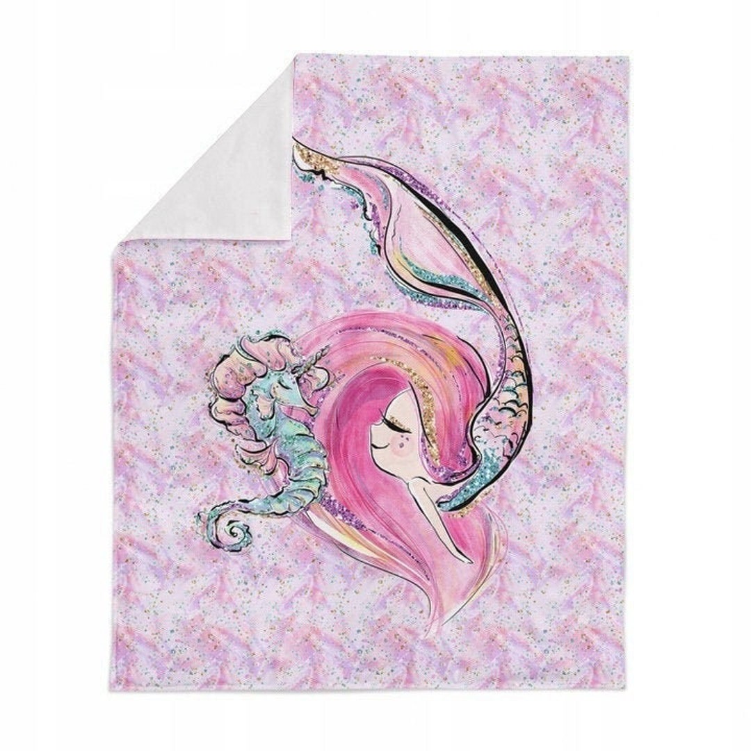 Big Mermaid Fabric Panel Sea Fabric Nursery Bedding Fabric - Etsy