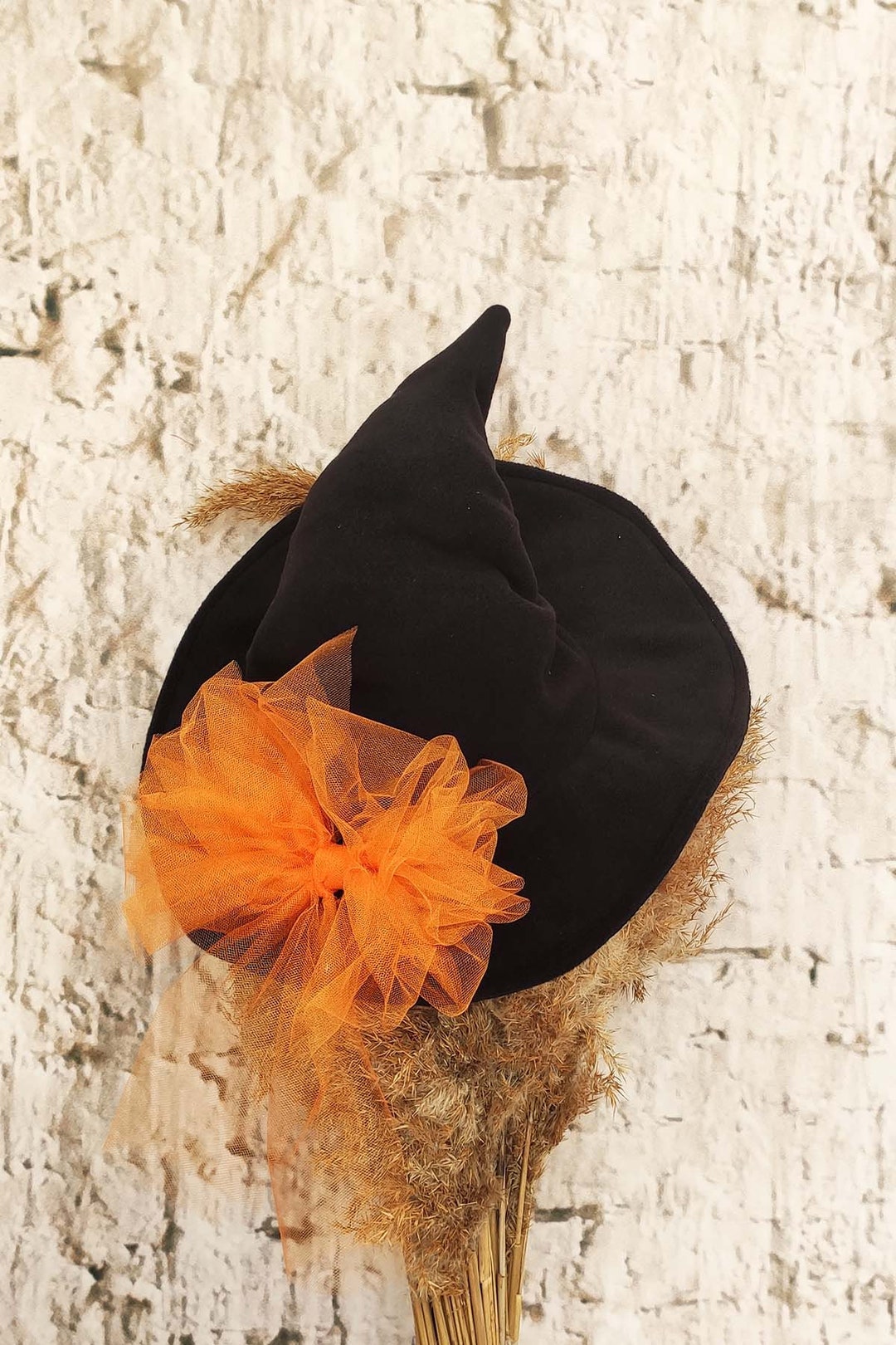 Toddler Girl Witch Costume Hat, Halloween Kids Black Witches Hat ...