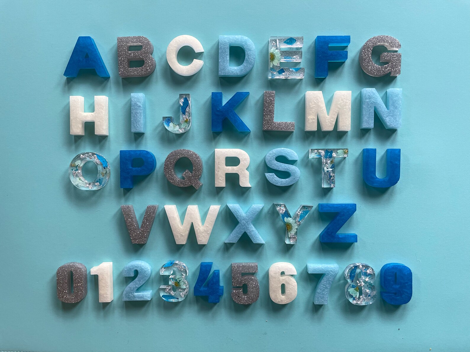 Custom Alphabet Letters With Bag Resin Sensory Learning | Etsy