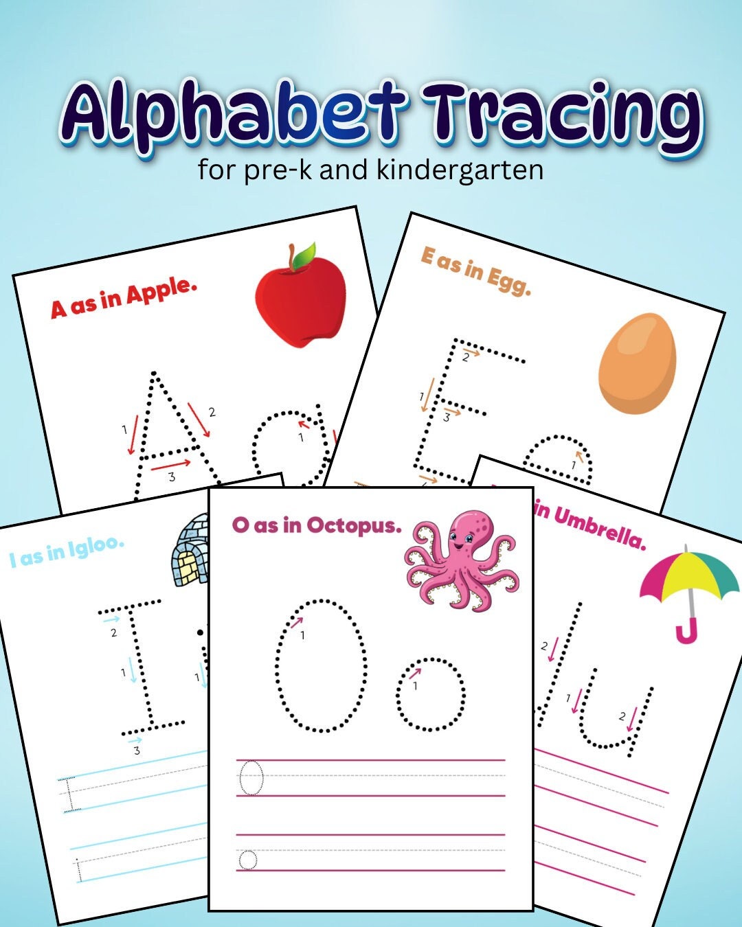 Alphabet Handwriting Activity Worksheets, Alphabet Letter Tracing ...