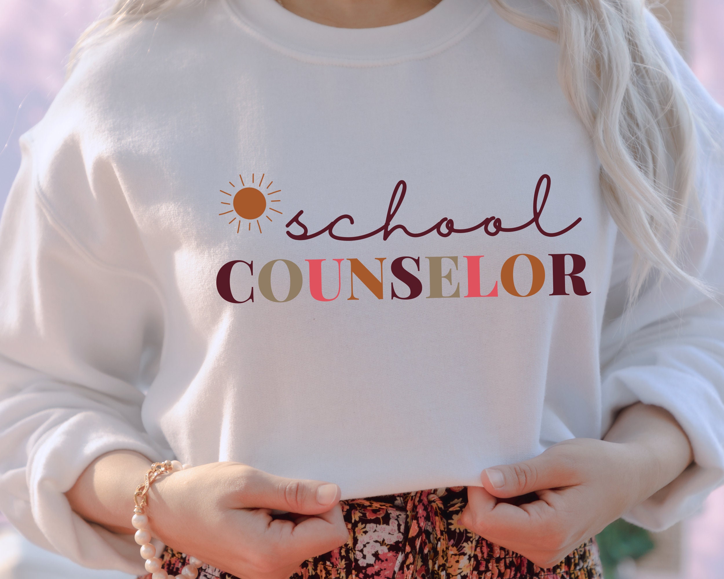 Retro School Counselor Sweater Counselor Shirt First Day of - Etsy