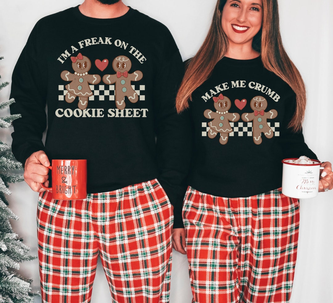 Funny Matching Couples Christmas Sweatshirts, Holiday Couples Shirt ...