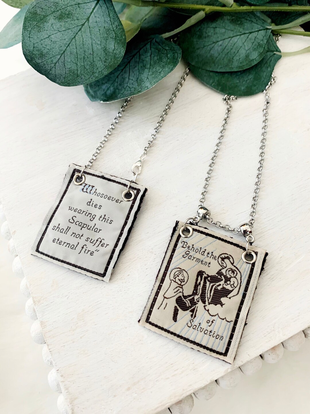 Scapular Necklace | Handmade Catholic Gift - Etsy
