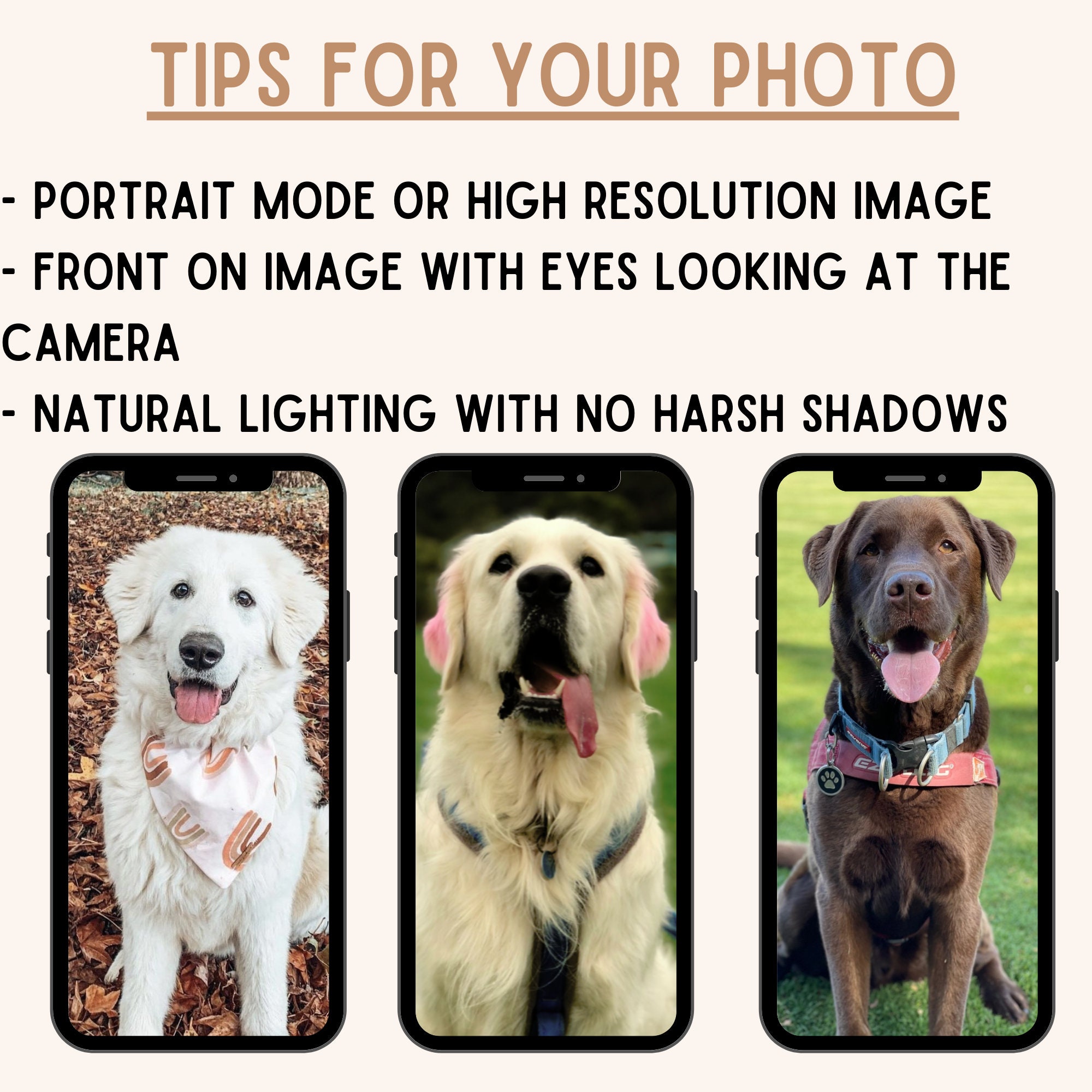 Custom Pet Portraits DIGITAL DOWNLOAD Pet Art to Print on | Etsy