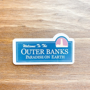Outer Banks Sign OBX Sticker - Etsy