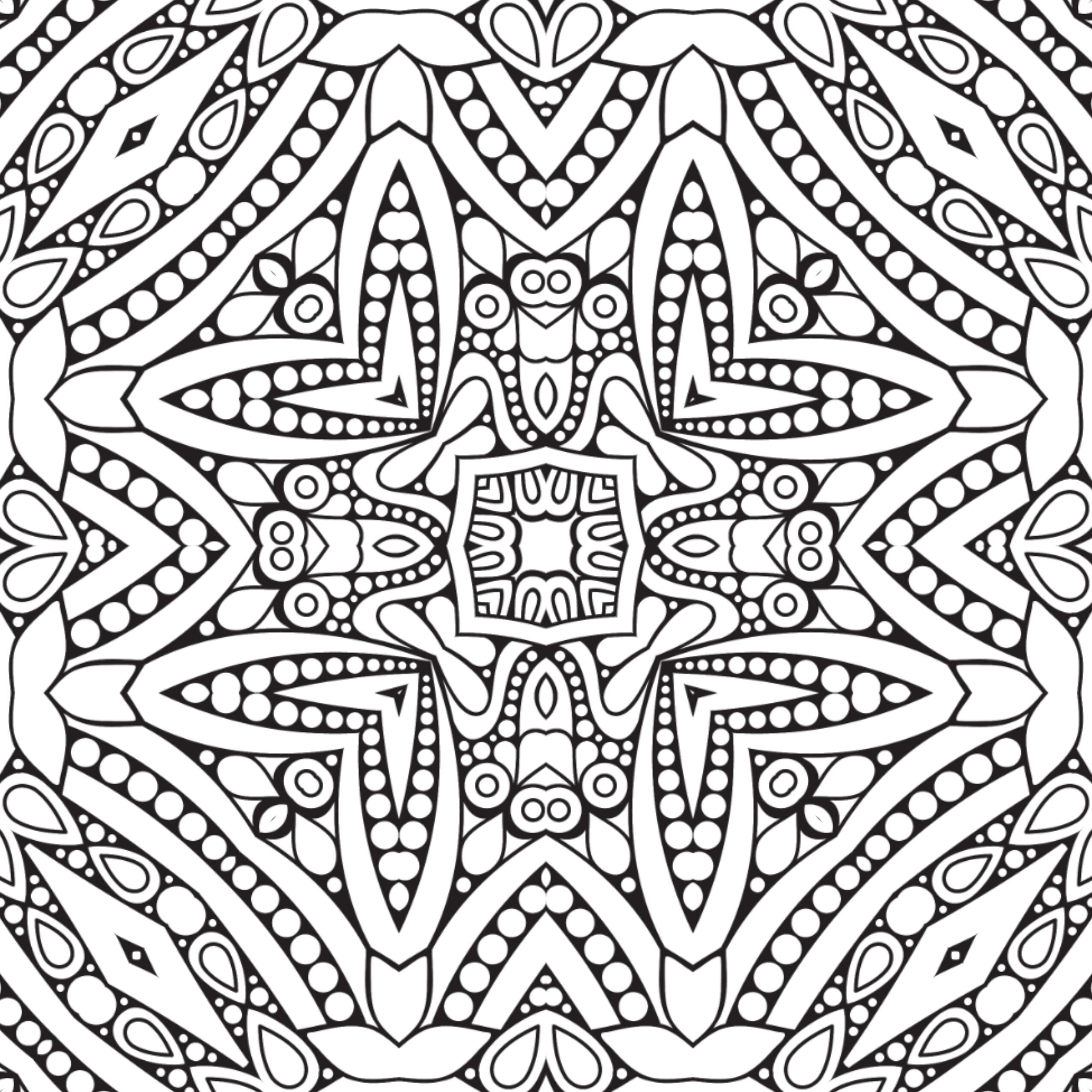 Mandala Color Pages - Etsy