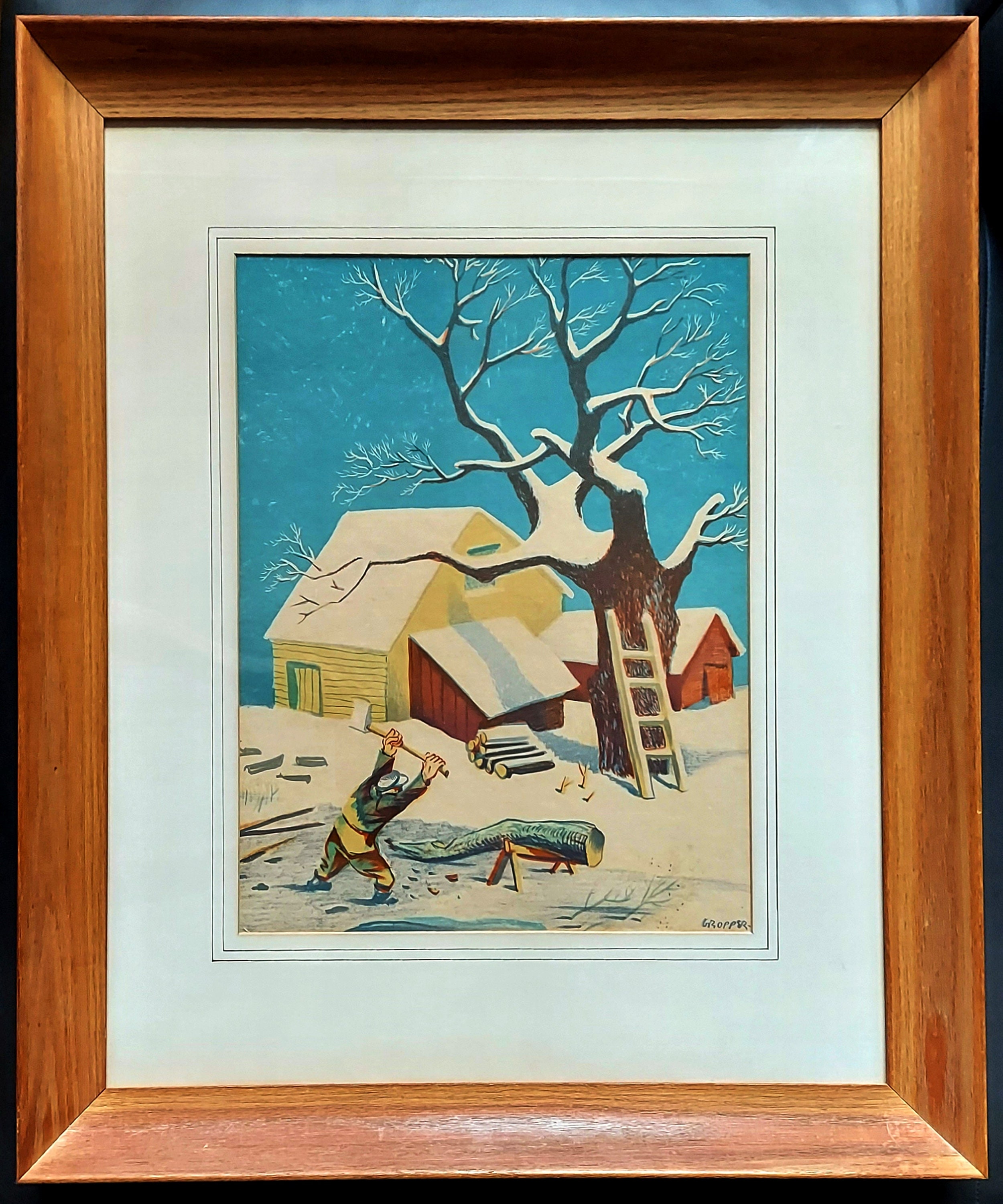 William Gropper: Winter, 1945 Lithograph Ed.250 - Etsy