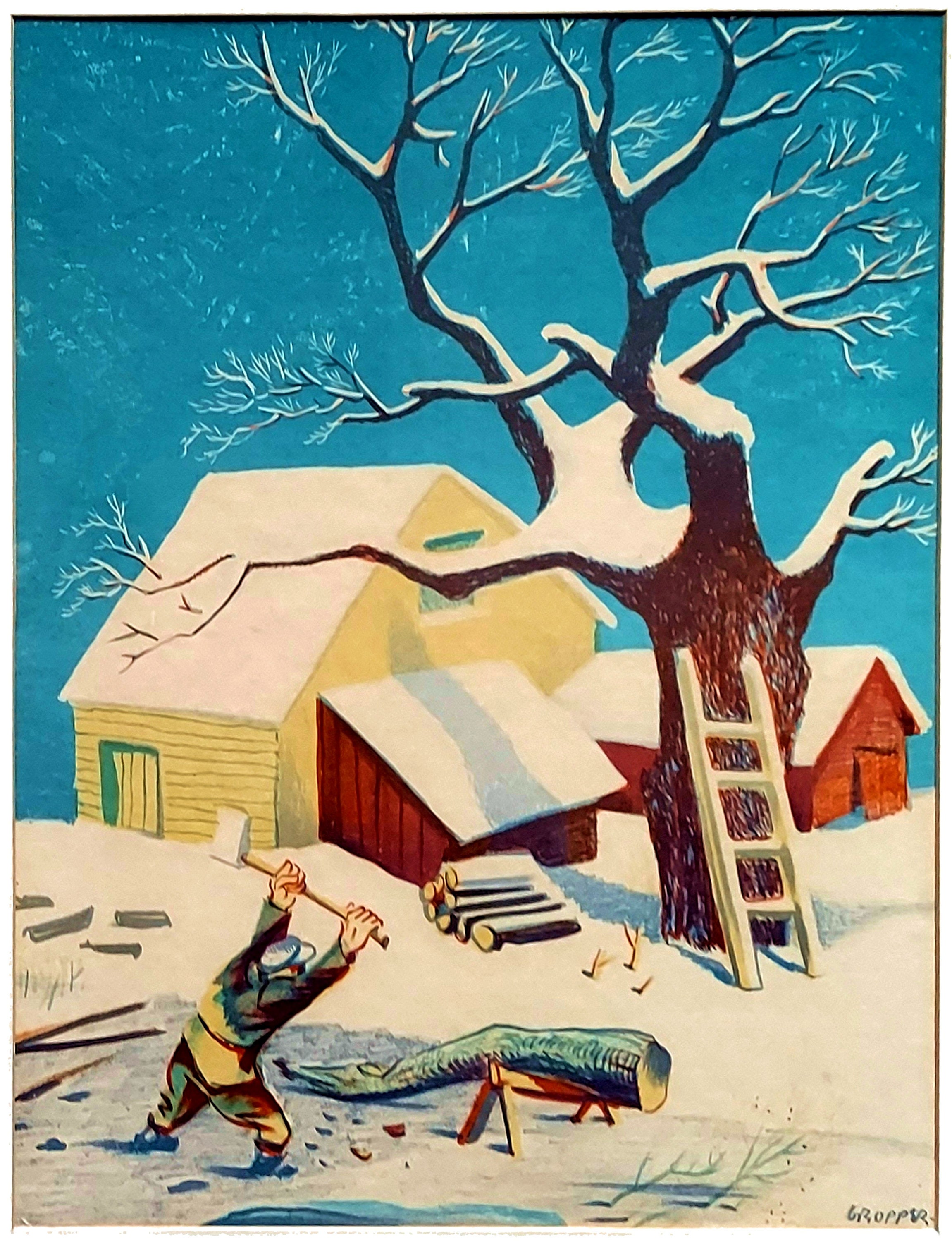 William Gropper: Winter 1945 Lithograph Ed.250 - Etsy