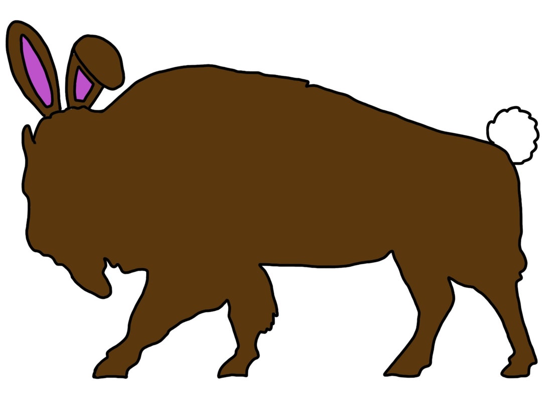 Easter Buffalo Bunny SVG - Etsy