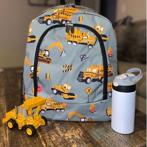 Construction Truck Backpack, Personalized Backpack, Truck Backpack ...
