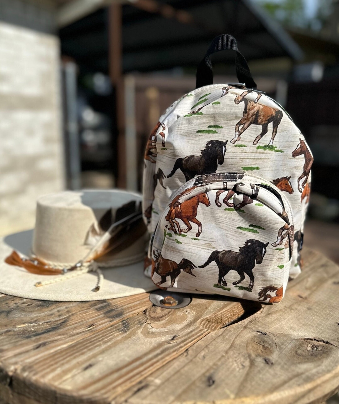Mini Backpack, Horse Backpack, Personalized Backpack, Wild Horse ...