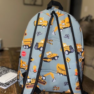 Construction Truck Backpack, Personalized Backpack, Truck Backpack ...