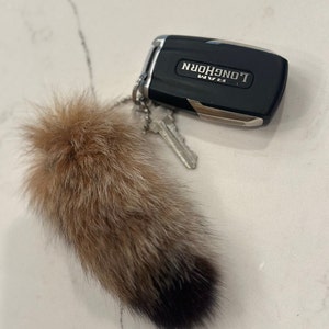 Natural Lynx Tail, Tail Keychain, Lynx Tail Keychain, Western Keychain ...