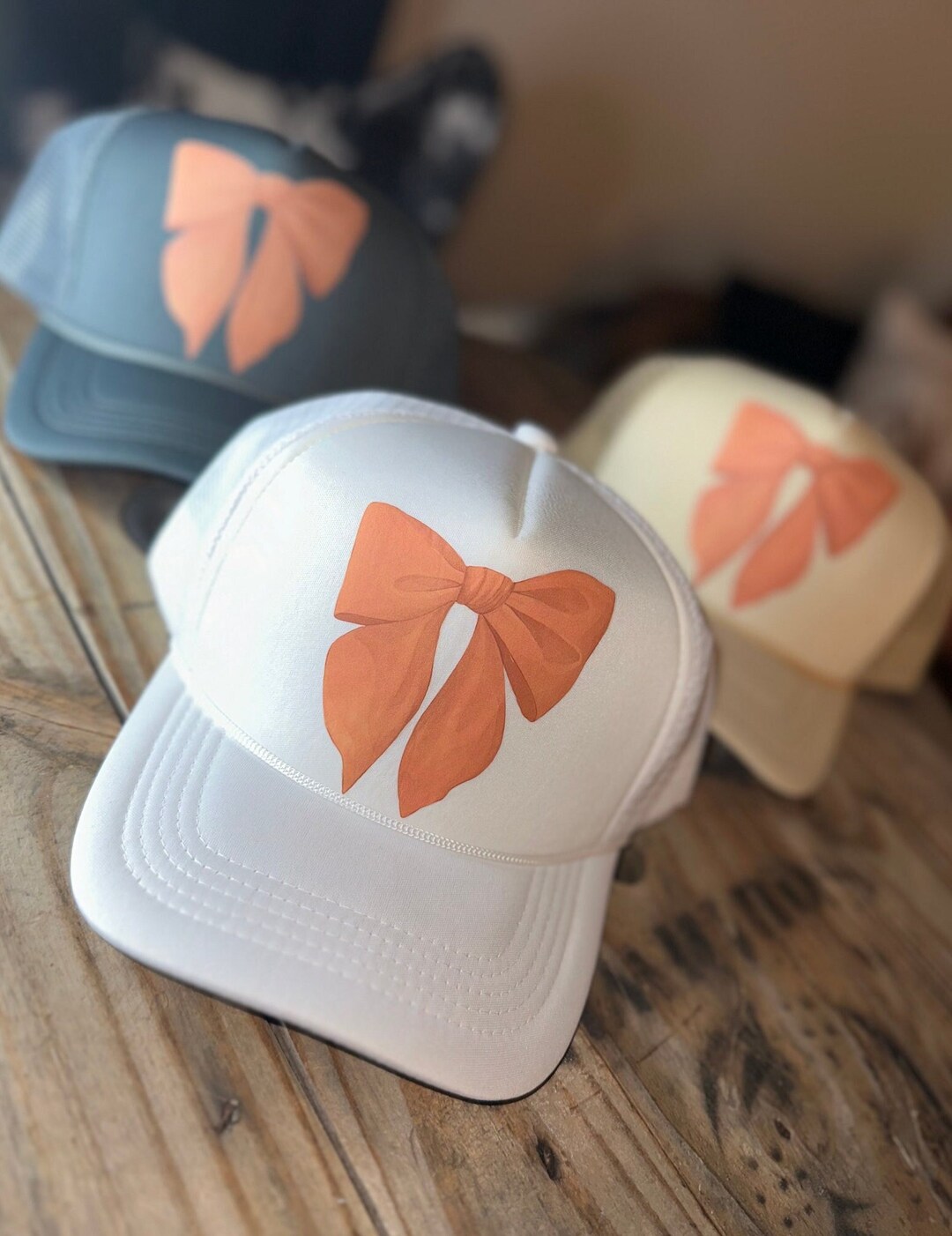 Bow Hat, Bow Trucker Hat, Girly Bow, Bow Ball Cap, Western Ballcap ...