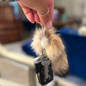 Natural Lynx Tail, Tail Keychain, Lynx Tail Keychain, Western Keychain, Cowboy, Cowgirl, Natural ...