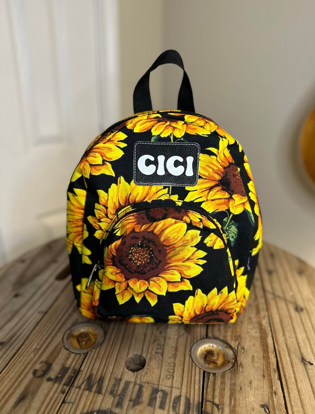 Mini Backpack, Sunflower Backpack, Personalized Backpack, Western ...