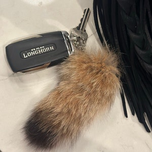 Natural Lynx Tail, Tail Keychain, Lynx Tail Keychain, Western Keychain ...