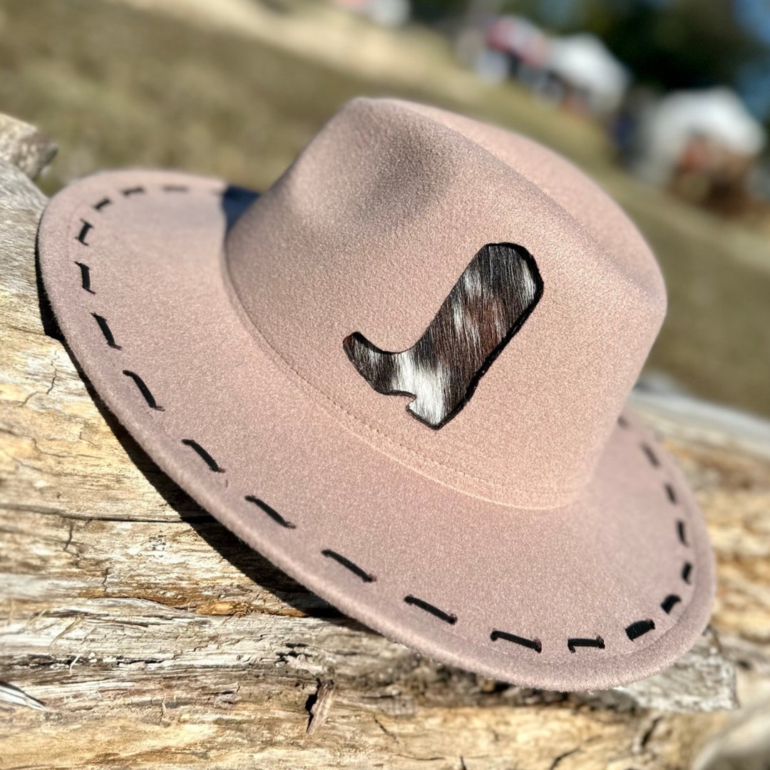 Western Hat, Cowhide Hat, Custom Hand Burned Hat, Iron Branded Hats ...