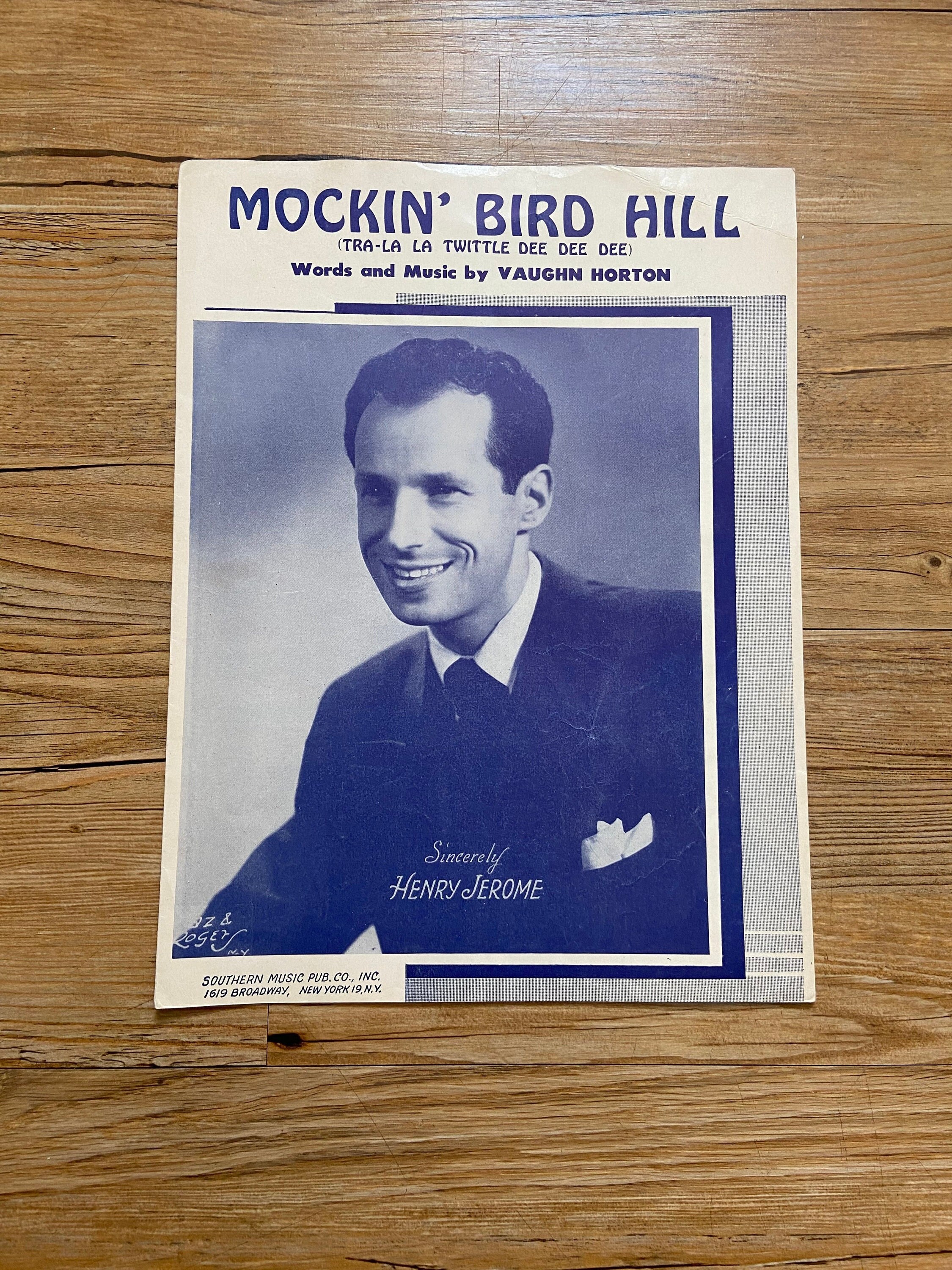 Vintage Sheet Music mockin' Bird Hill - Etsy