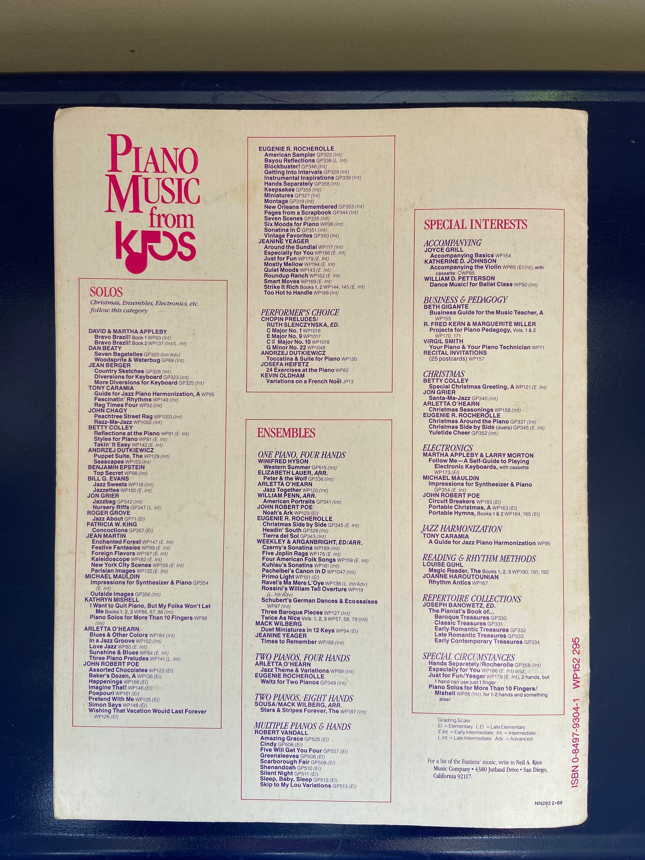 1986 in A Jazz Groove Sheet Music by Arletta O'hearn - Etsy
