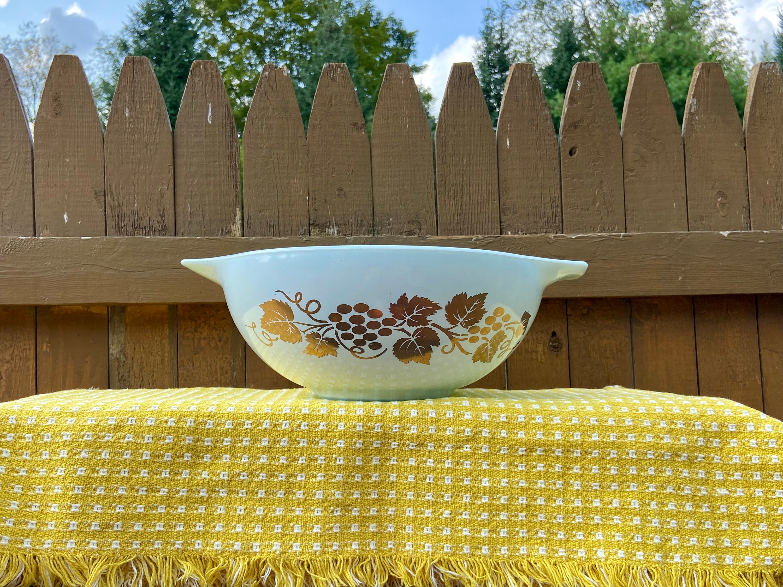 Golden Grapes Pyrex, 444, Delphite Blue - Etsy