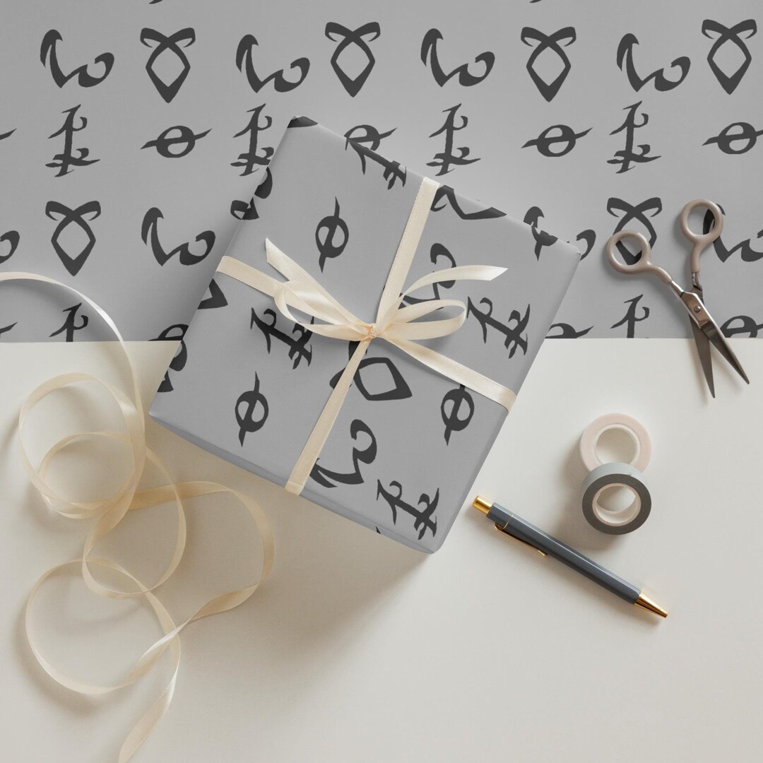 Shadowhunters Runes 3 Wrapping Paper Sheets, Cassandra Clare, Book ...