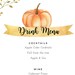 Fall Drink Menu for Party| Printable| Personalized Menu| Pumpkin| Baby ...