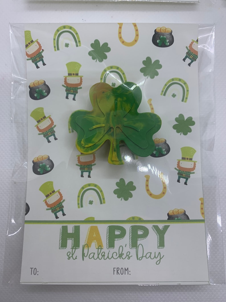 St. Patrick's Day Crayons | 4 Leaf Clover| St Patrick's Day Party Favor ...