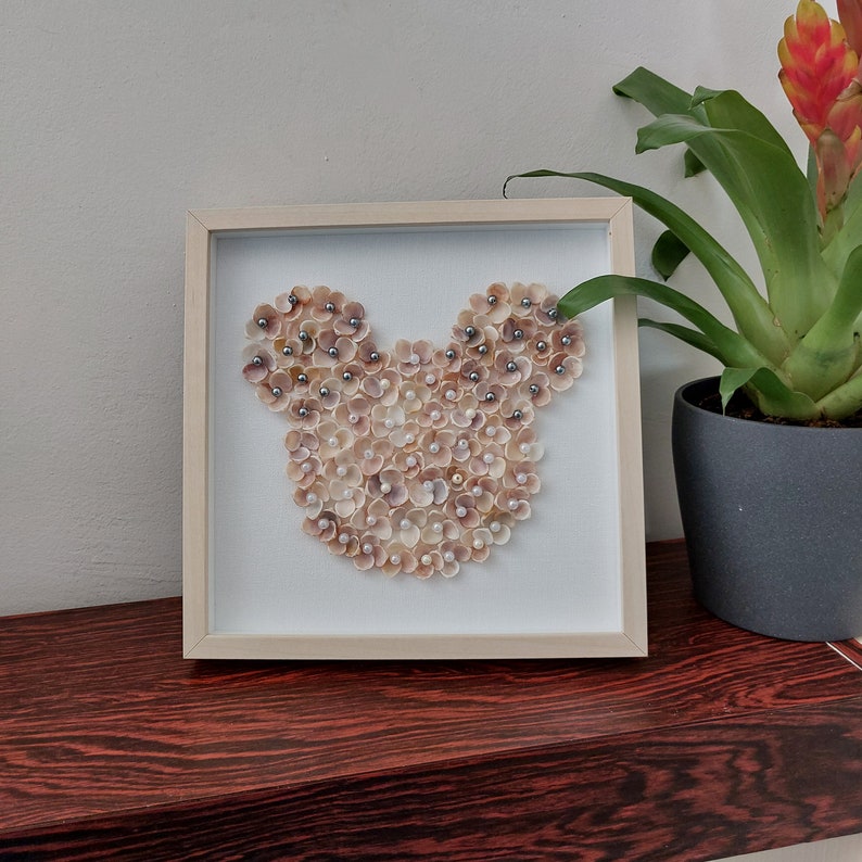 Seashell Mouse Wall Decor Mouse Shandow Box Mouse Mosaic - Etsy