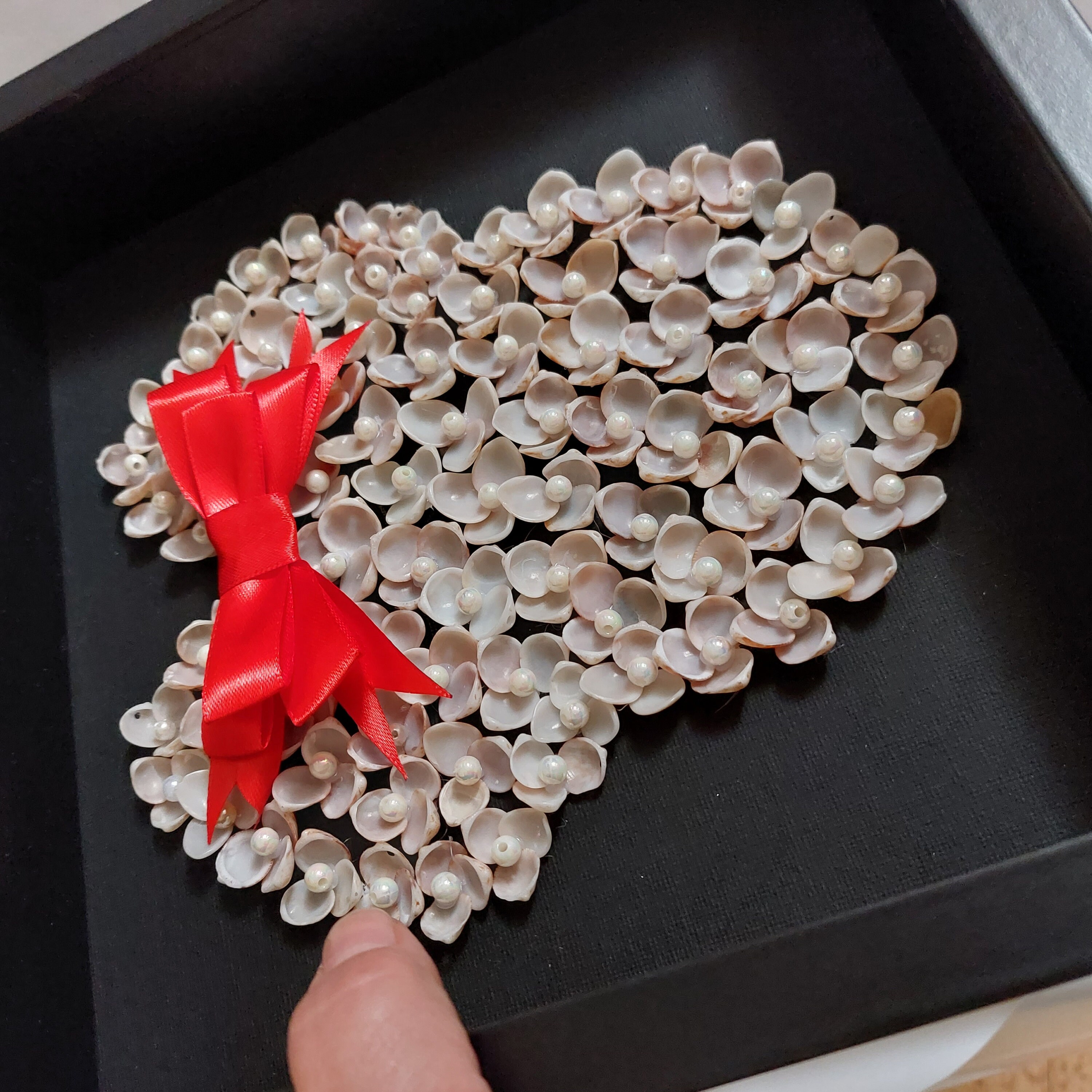 Mouse Shell Wall Art Mouse Framed Shell Mouse Mosaic Seashell Beads ...