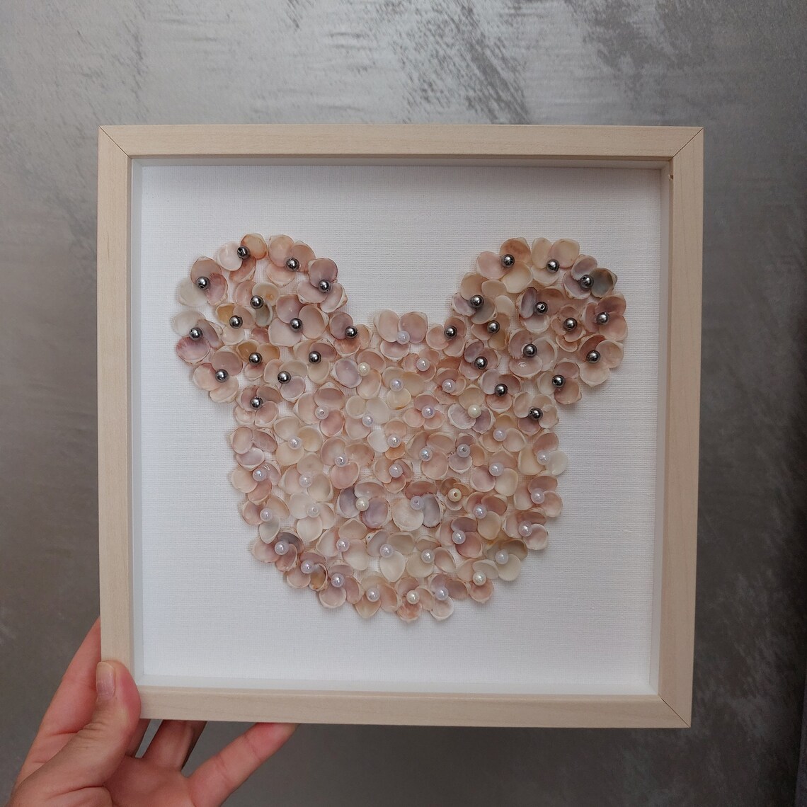 Seashell Mouse Wall Decor Mouse Shandow Box Mouse Mosaic - Etsy