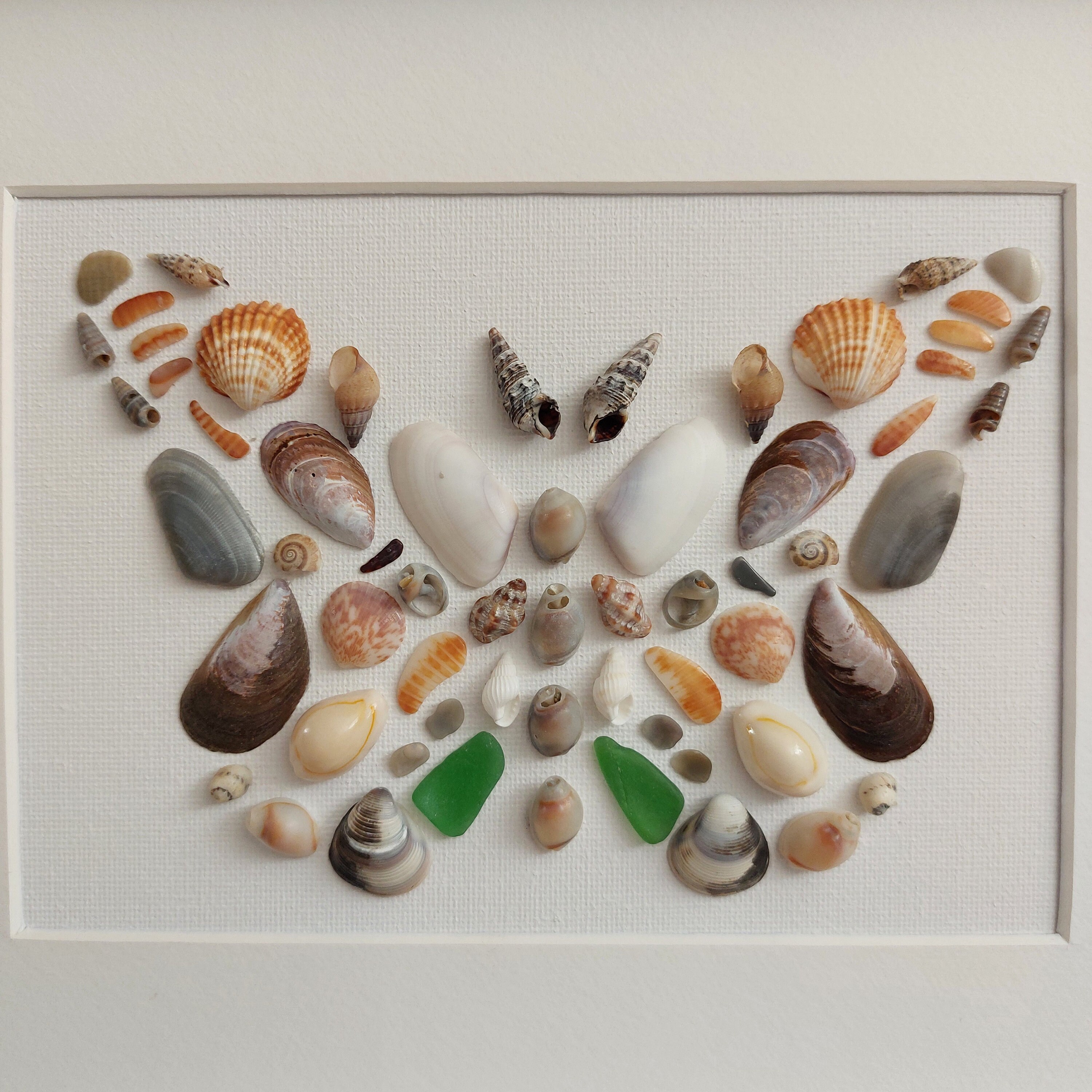 Butterfly Shell Wall Art Seashell Wall Decor Mosaic Butterfly Art ...