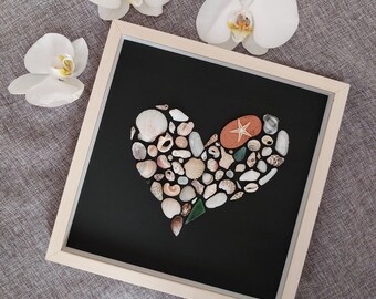 Shell Heart Frame - Etsy