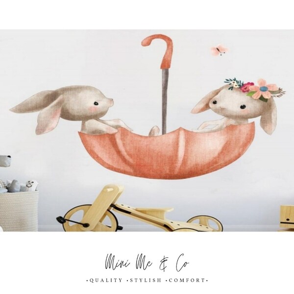 Bunny Wall Decal - Etsy