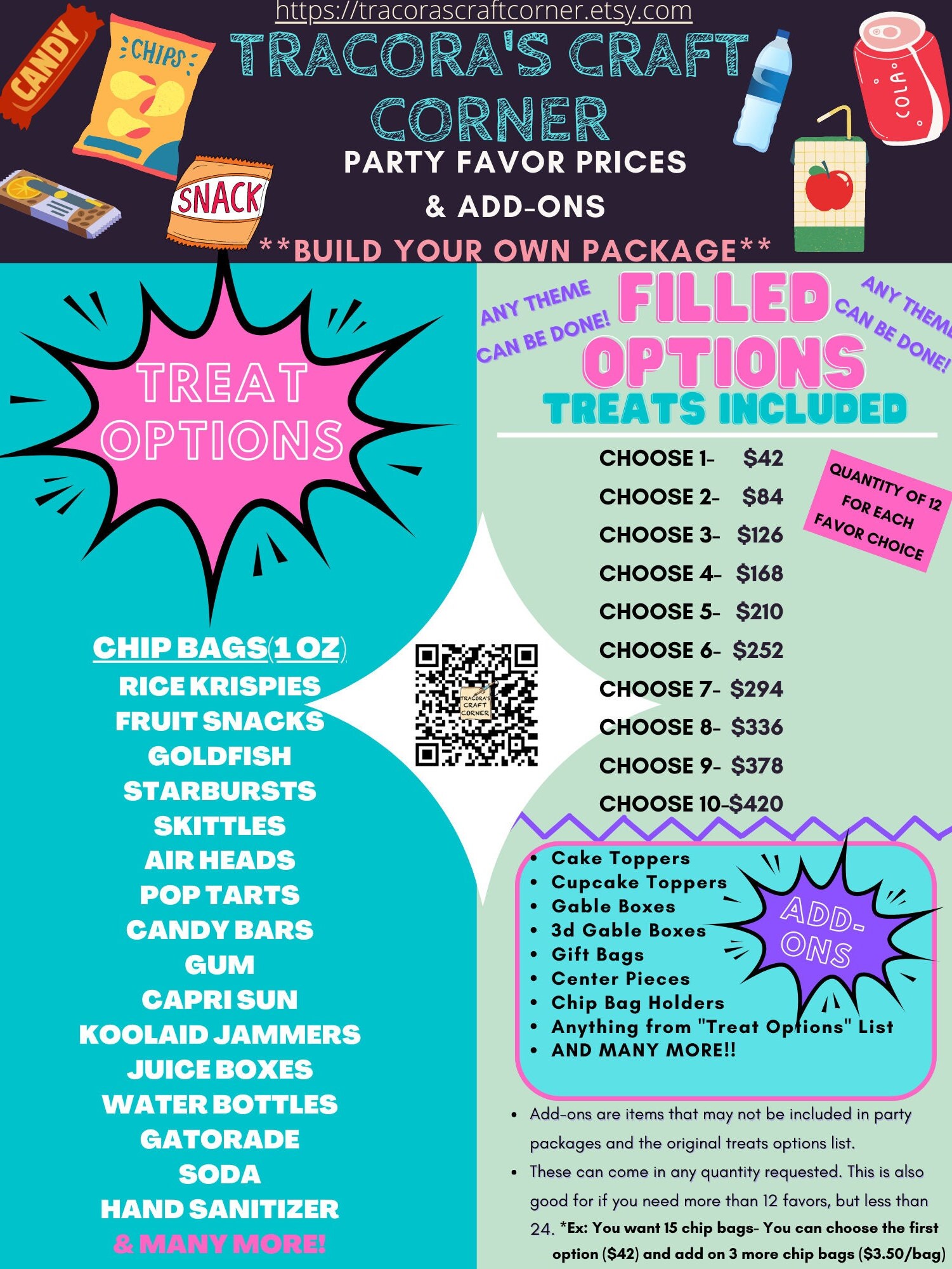 Party Favor Package | Party Favors Bundle | Custom Party Favors | Kid’s ...