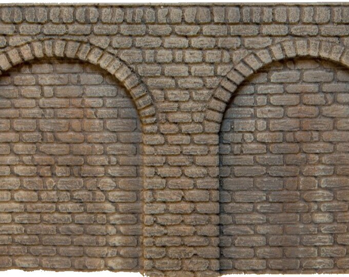 New 16 SHEETS Textured Bumpy Brick Wall Paper 25x7cm EACH 1/87 Ho Scale ...
