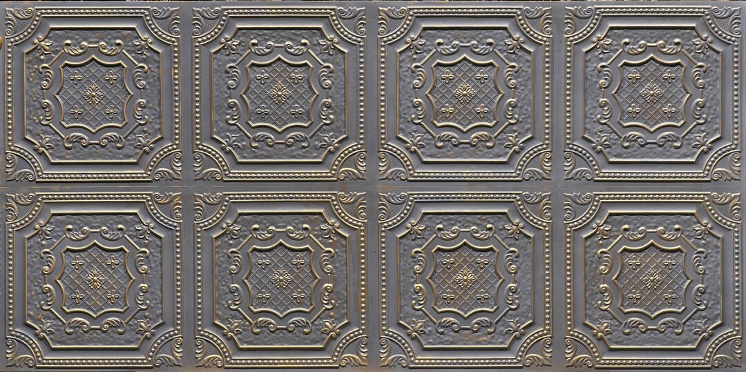 New New 6 Sheets Dollhouse Old Wood Ceiling Tiles Panels Matt Vinyl Pvc ...