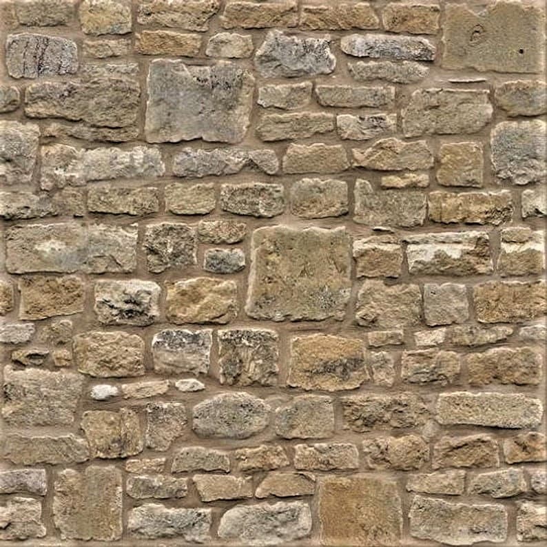 New 5 Sheets Brick Stone Wall 20x28cm 1/12 Scale Paper EMBOSSED +SELF ...